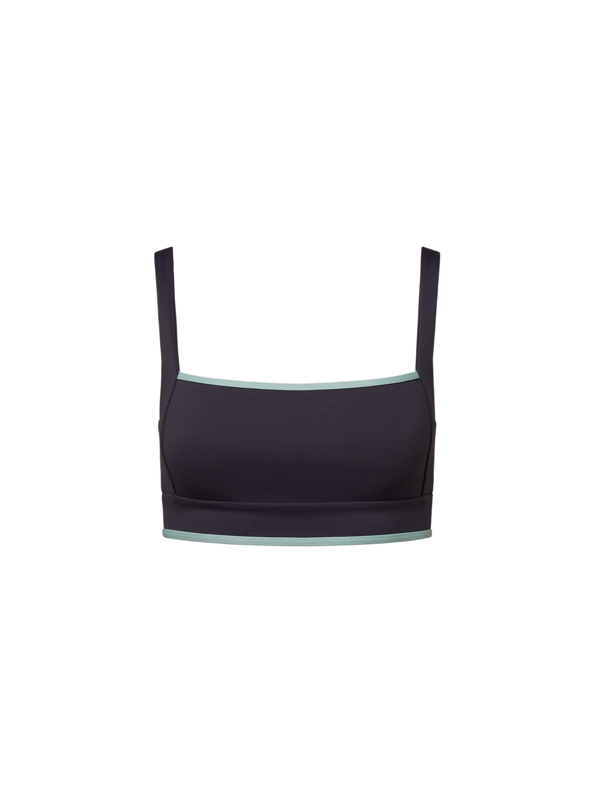 Contrast Square Neck Bra - Tracy Anderson